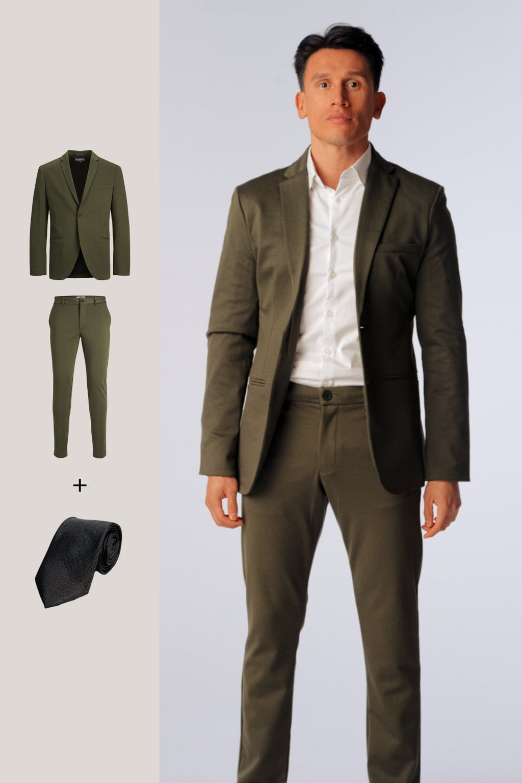 Elevate Your Look: Dark Green Suit™️ + Tie Package Deal